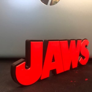 Jaws Logo/shelf Display - Etsy