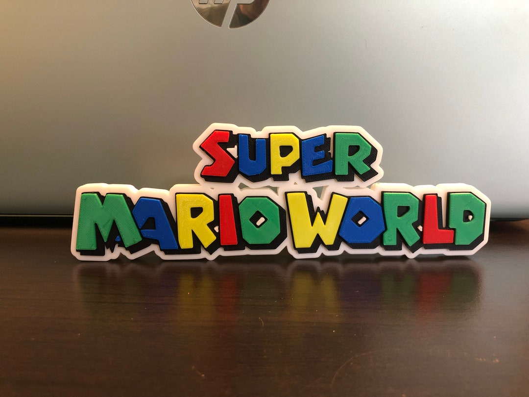 Super Mario World Logo/shelf Display - Etsy