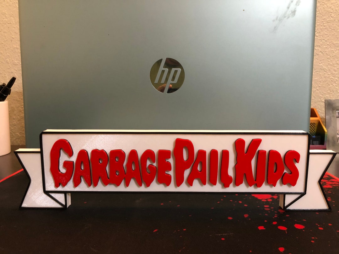 V2 Garbage Pail Kids Logo/shelf Display - Etsy