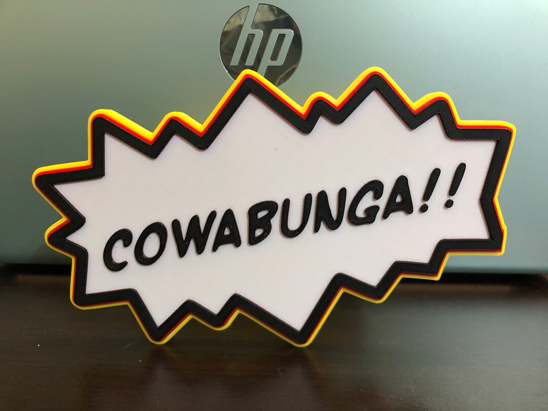 V2 Cowabunga!! Logo/shelf Display - Etsy