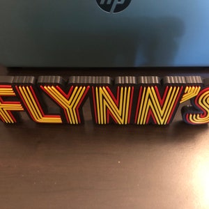 Flynn’s Arcade Logo/shelf Display - Etsy