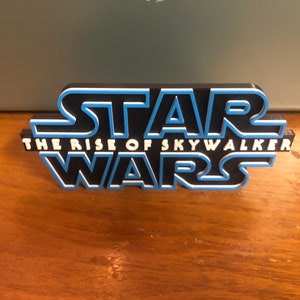 Star Wars the Rise of Skywalker Logo - Etsy