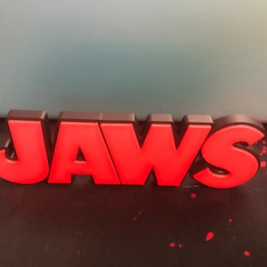 Jaws Logo/shelf Display - Etsy