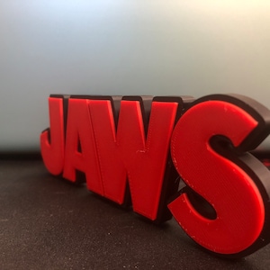 Jaws Logo/shelf Display - Etsy
