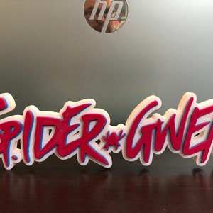 Spider-gwen Logo/shelf Display - Etsy