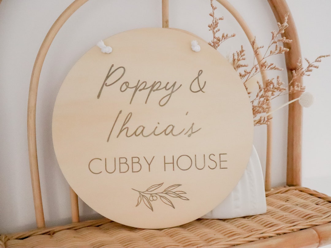 Cubby House Sign| Kids Kitchen Sign| Kids Cafe Sign| Playroom Sign ...