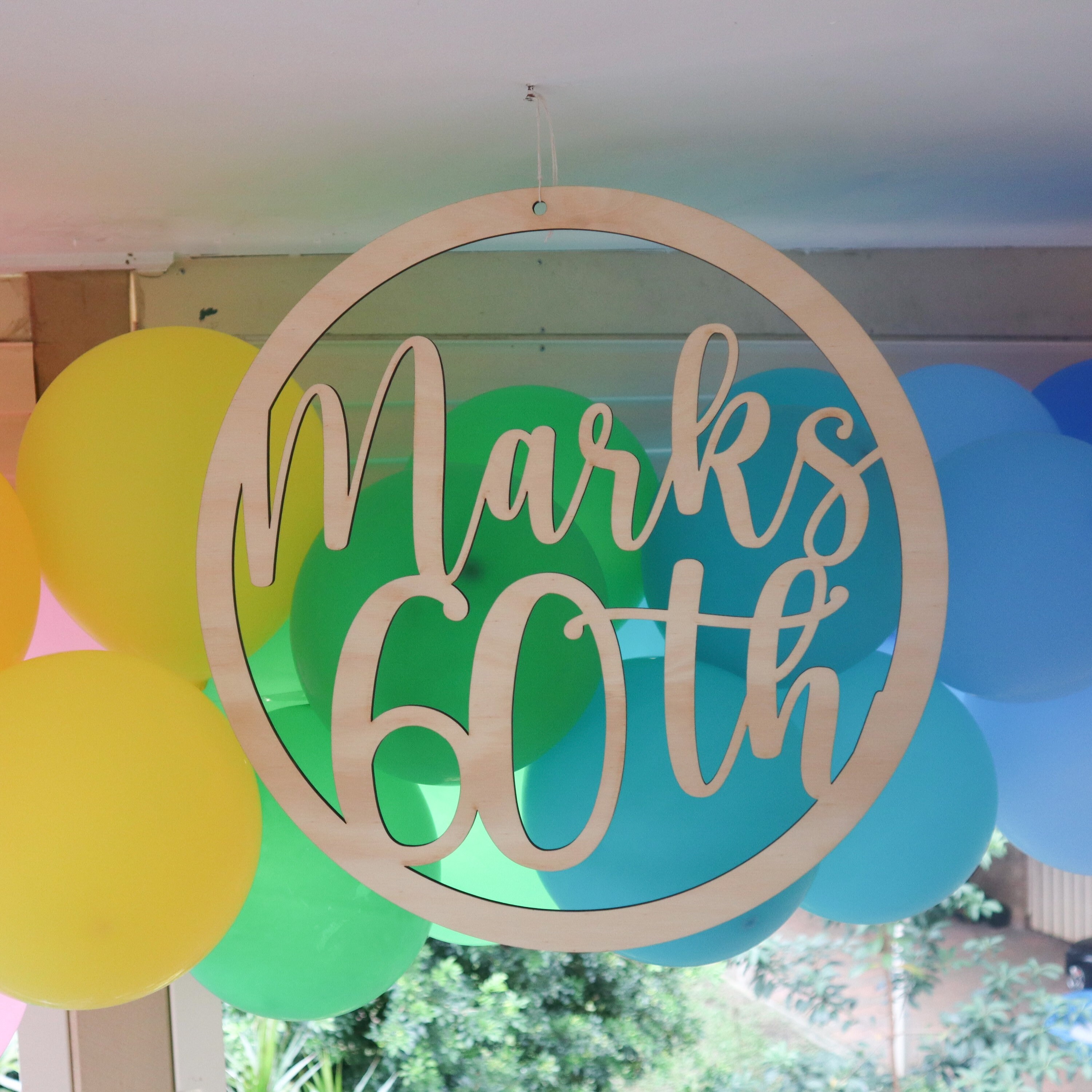 Happy Birthday Hoop Personalised Hoop | Etsy