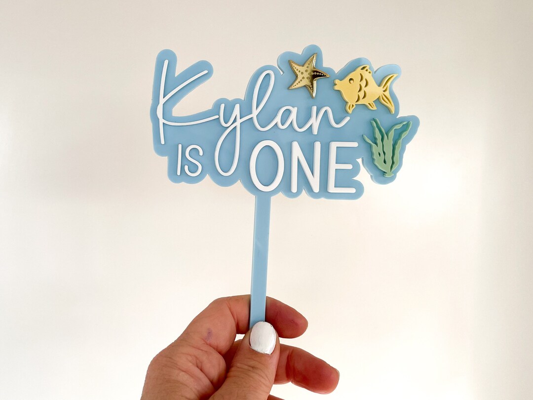 Under the Sea Cake Topper | Cake Topper | Sea Cake Topper | Fish Cake ...