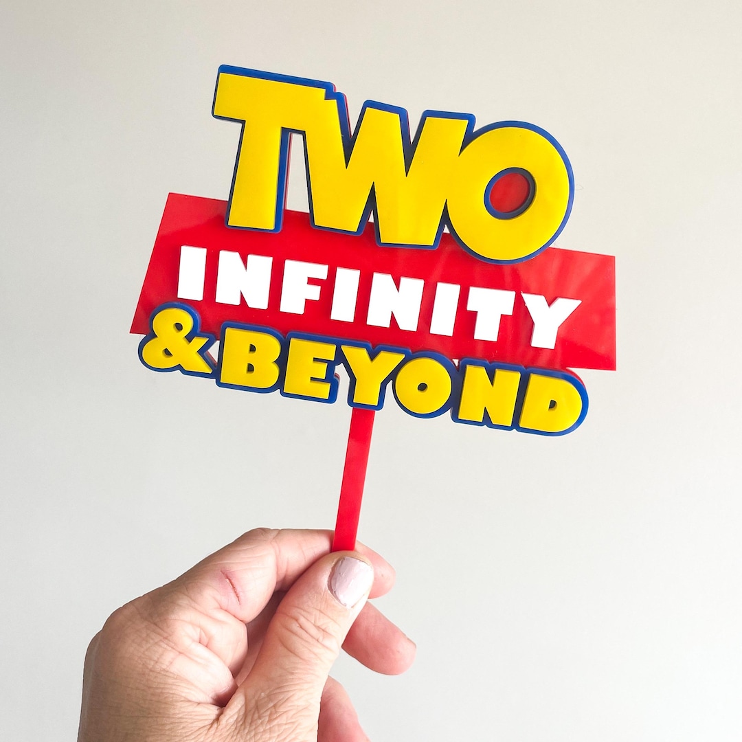 TWO Infinity and Beyond Cake Topper | Toy Story Cake Topper | Toy Story ...