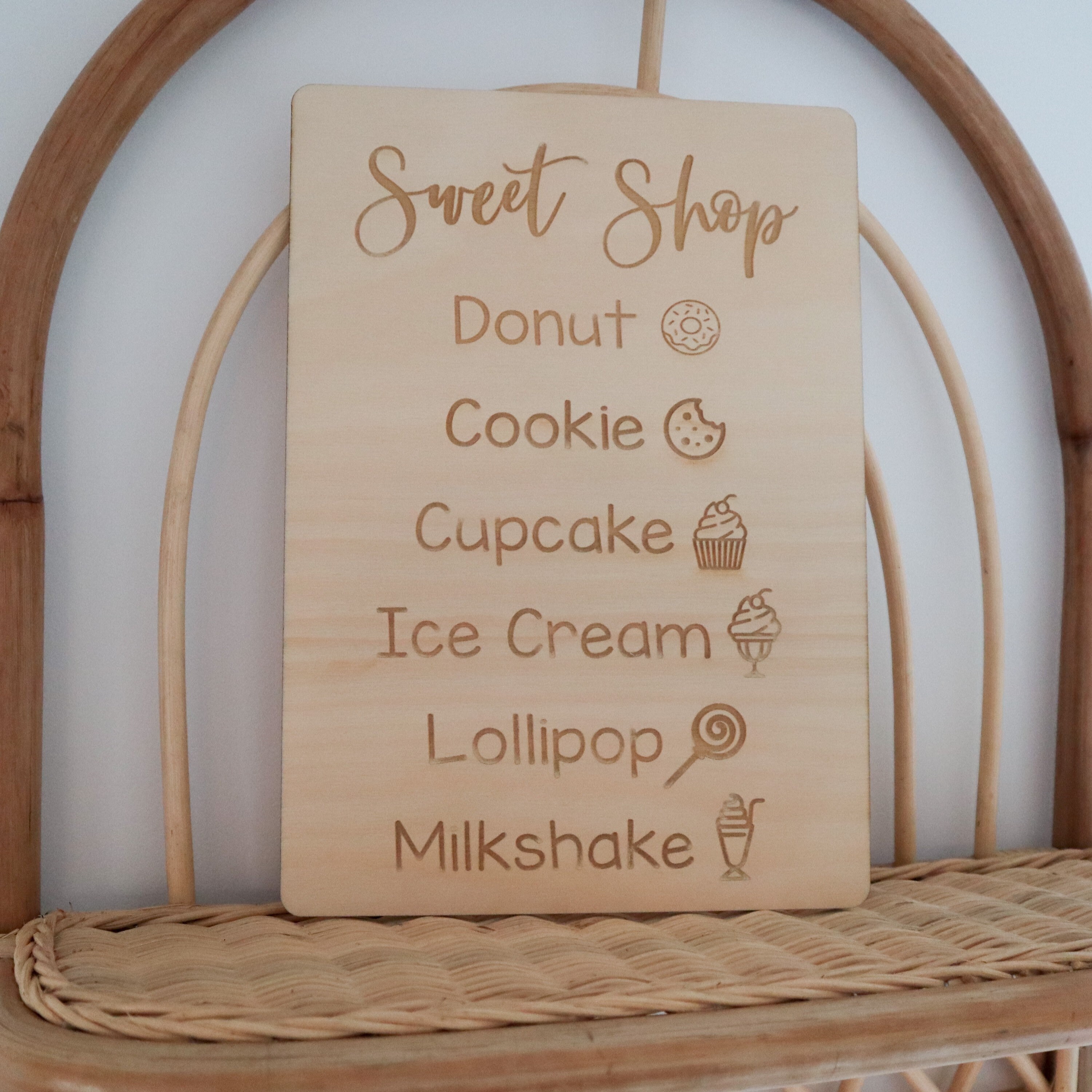 Sweet Shop Sign| Kitchen Menu Sign| Play Cafe Sign| Playroom Decor ...