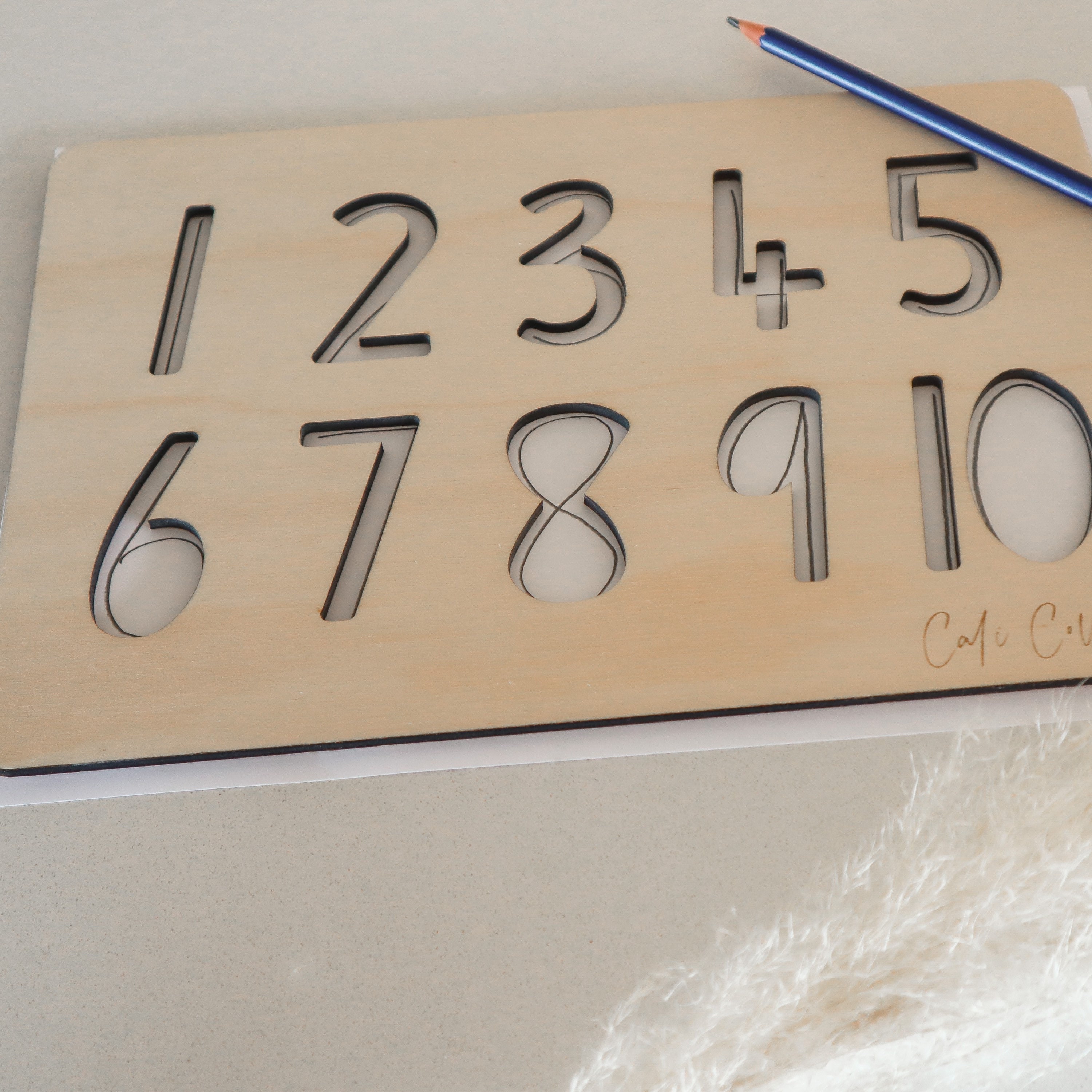 Wooden Number Trace Board Number Board Montessori Materials - Etsy UK