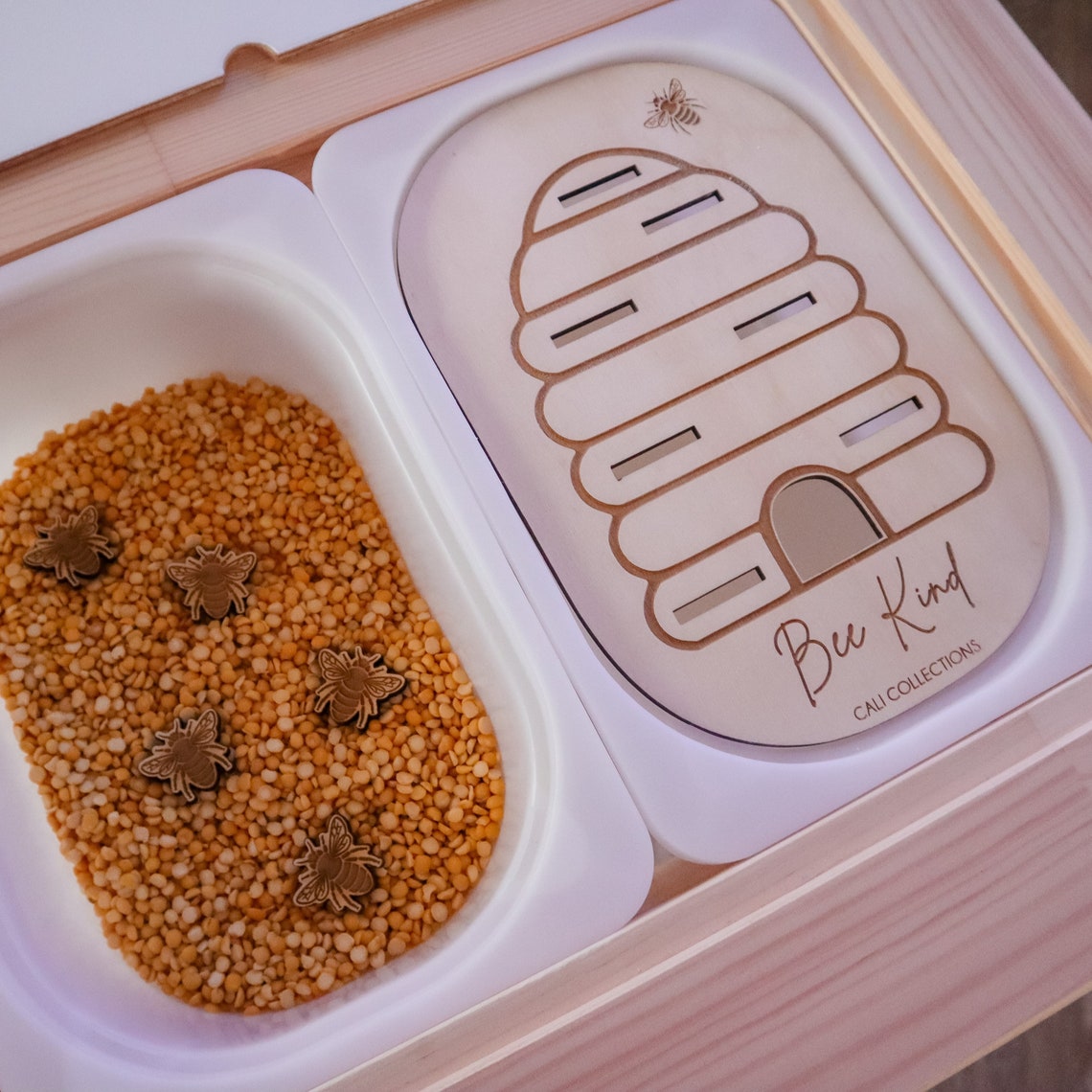 Ikea Trofast / Flisat Insert | Bee Kind | Bee Insert | Sensory Play I ...