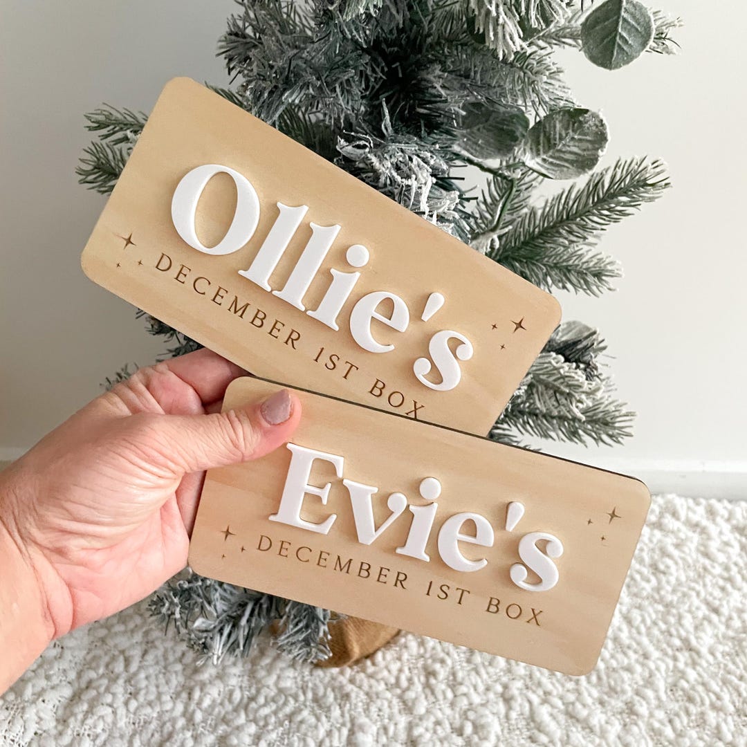 Christmas Crate Plaque | Christmas Crate Sign | Personalised Name ...