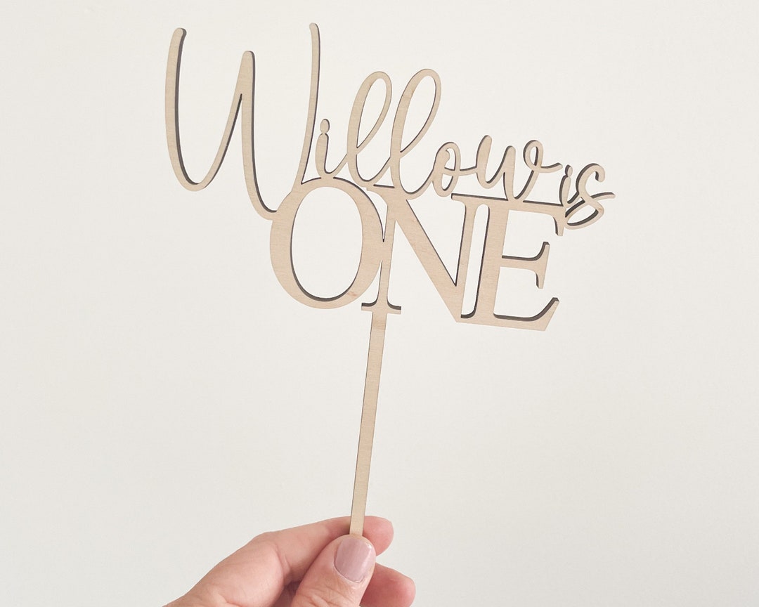 Personalised Cake Topper| ‘is ONE 'cake Topper| Cake Topper | Birthday ...