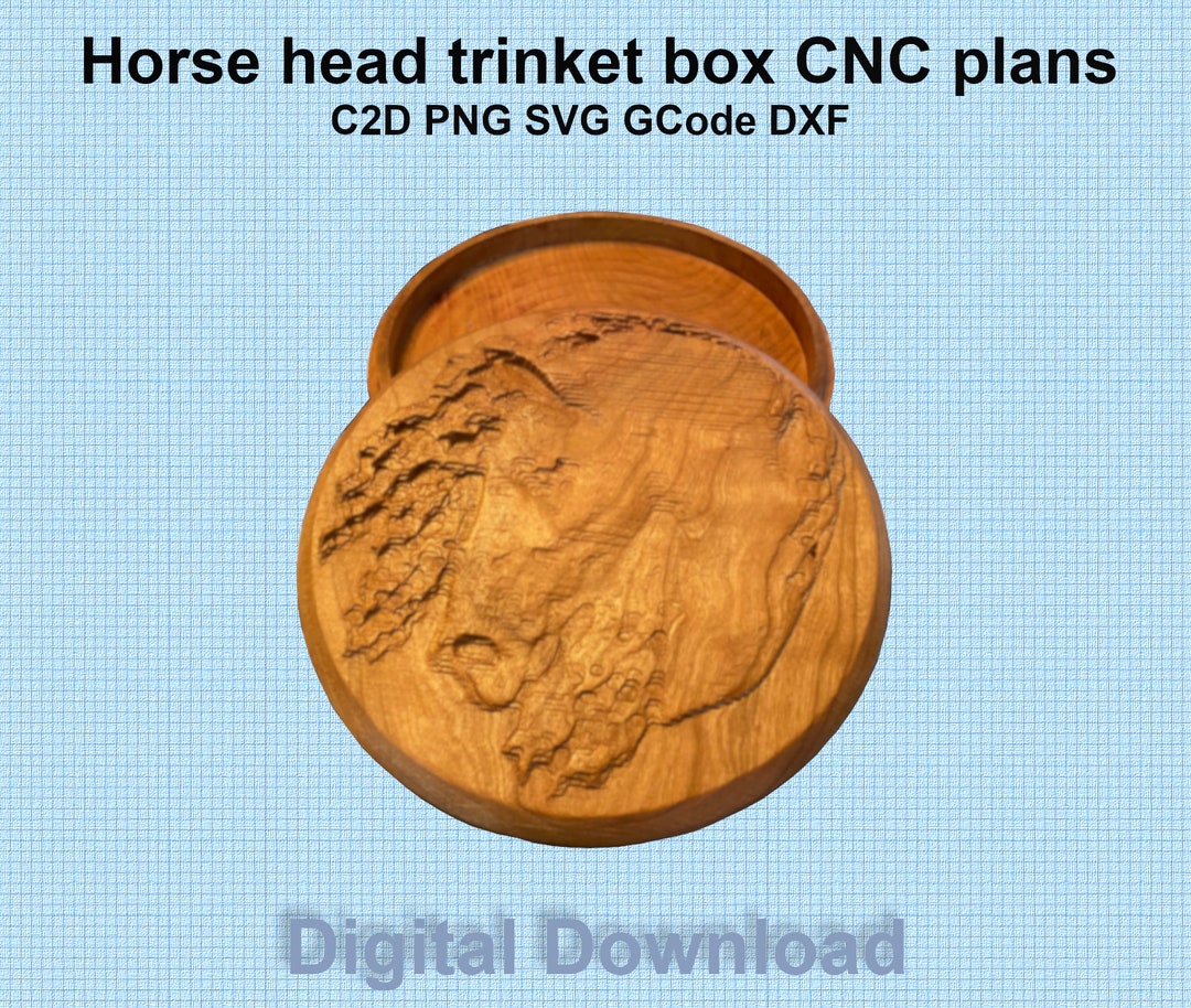 CNC Plan for Trinket / Jewellery Box With Horse Head Lid - Etsy