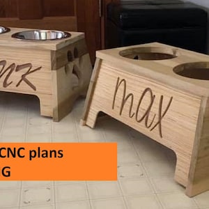 CNC Plan for This Dog Dish Stand - Etsy
