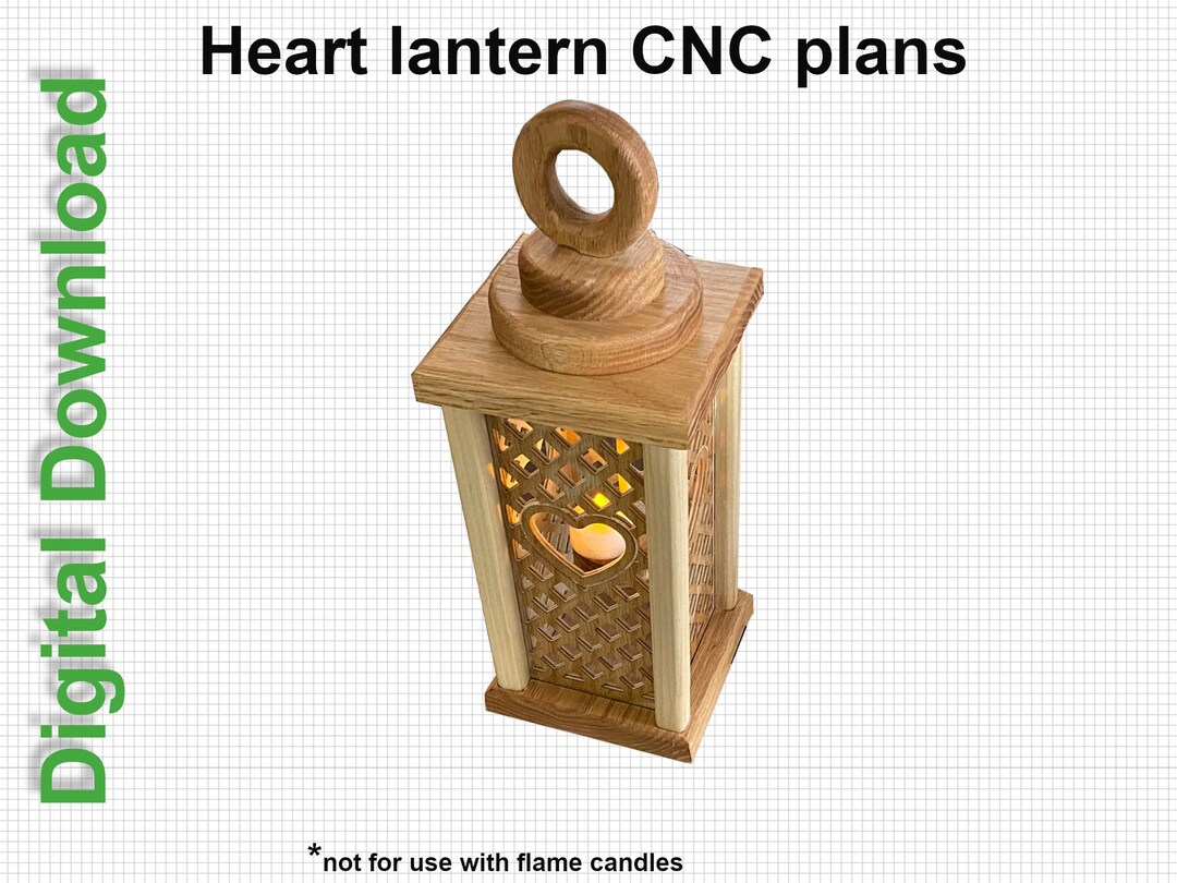 Japanese Heart Lantern Cnc Project Plans - Etsy