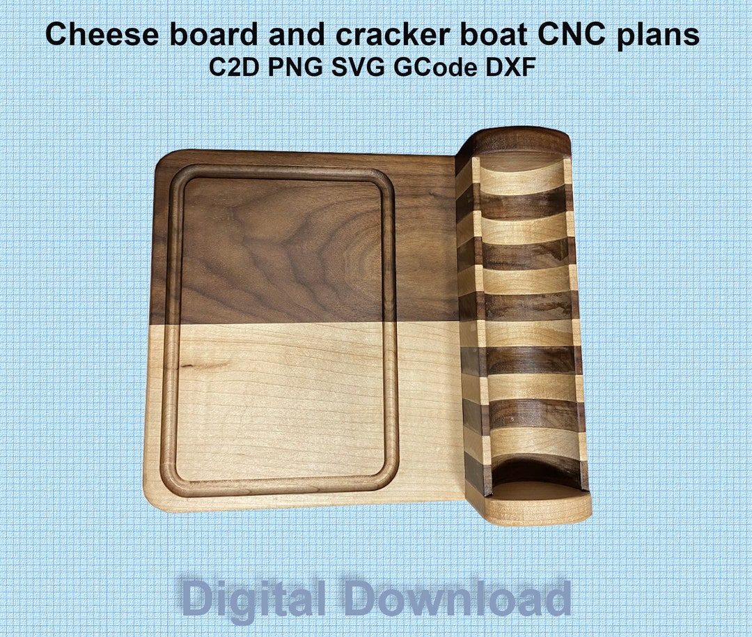 CNC Plan for a Cheese Board With Cracker Boat - Etsy