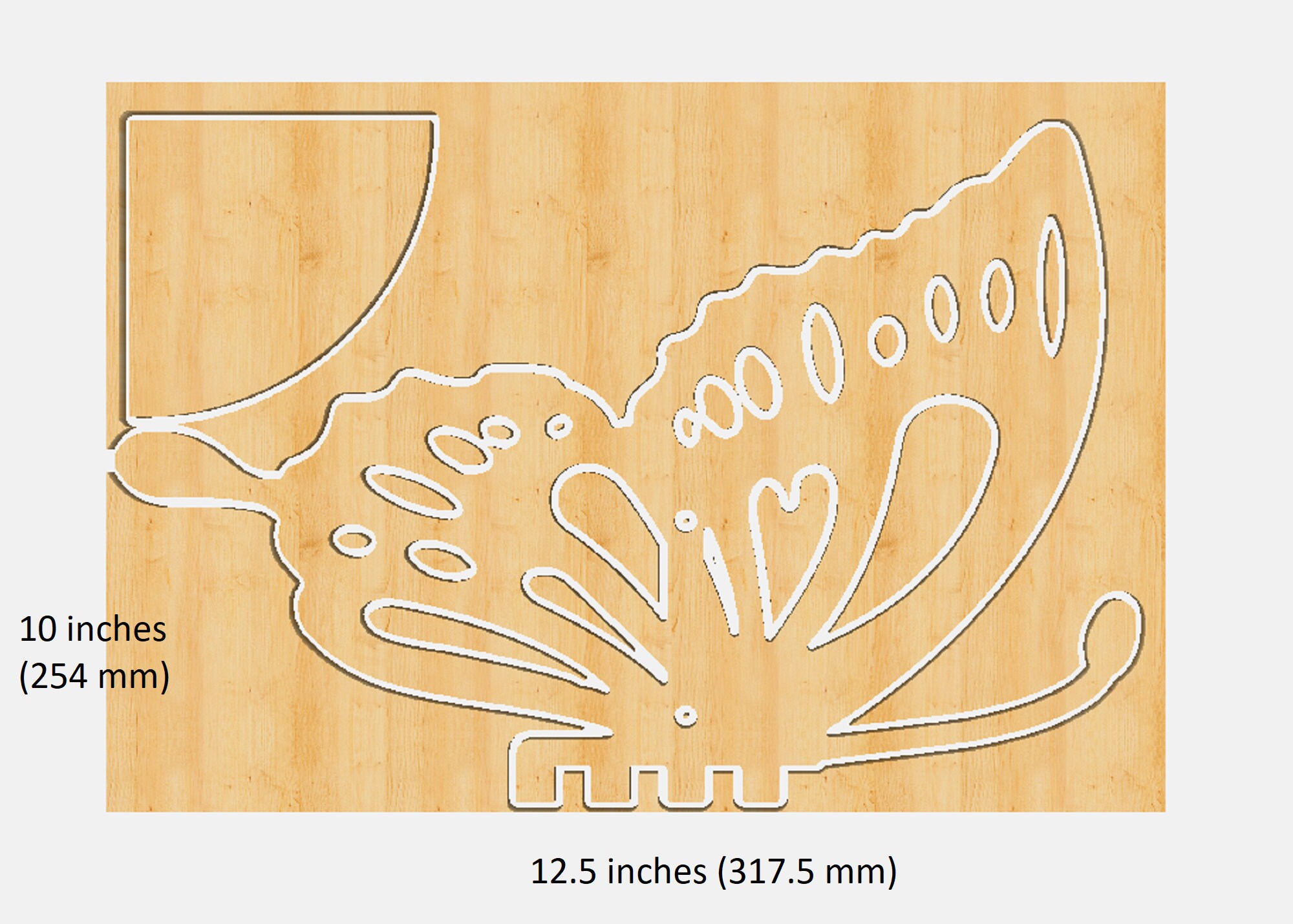 CNC Plan for a Butterfly Corner Shelf - Etsy