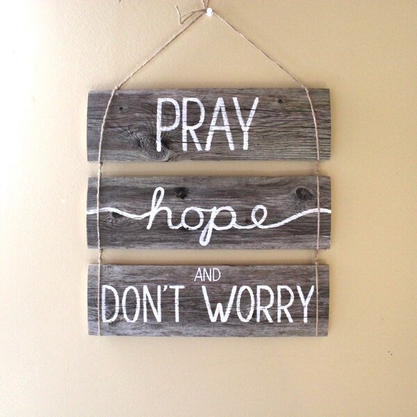 Pray Hope Dont Worry Bracelet - Etsy