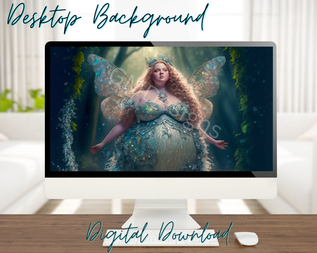 Fantasy Fae Wallpaper Desktop Background Instant Digital Etsy