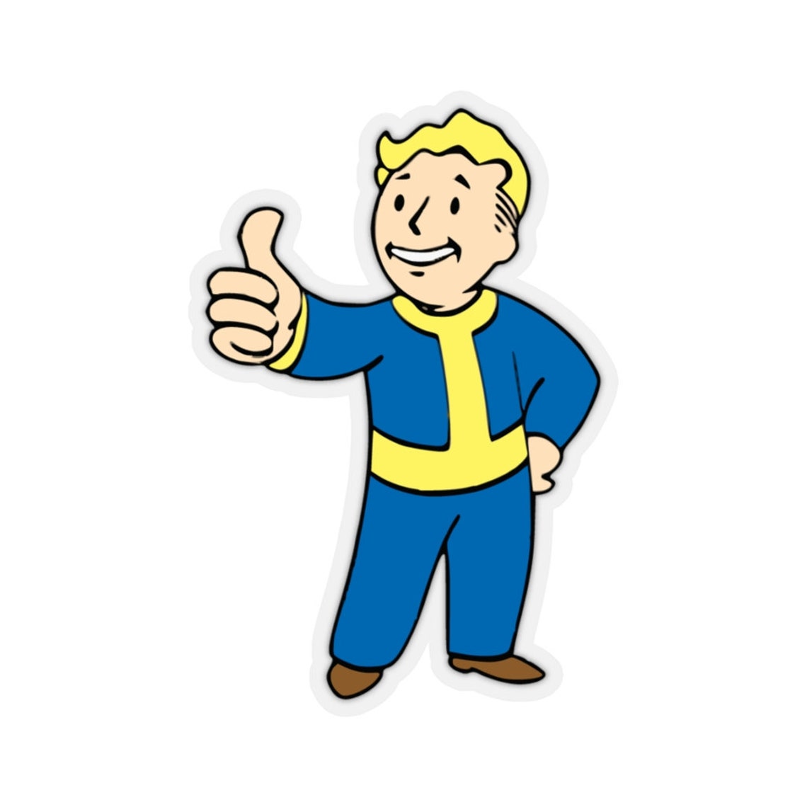 The Vault Boy sticker Fallout sticker Kiss-Cut Stickers | Etsy