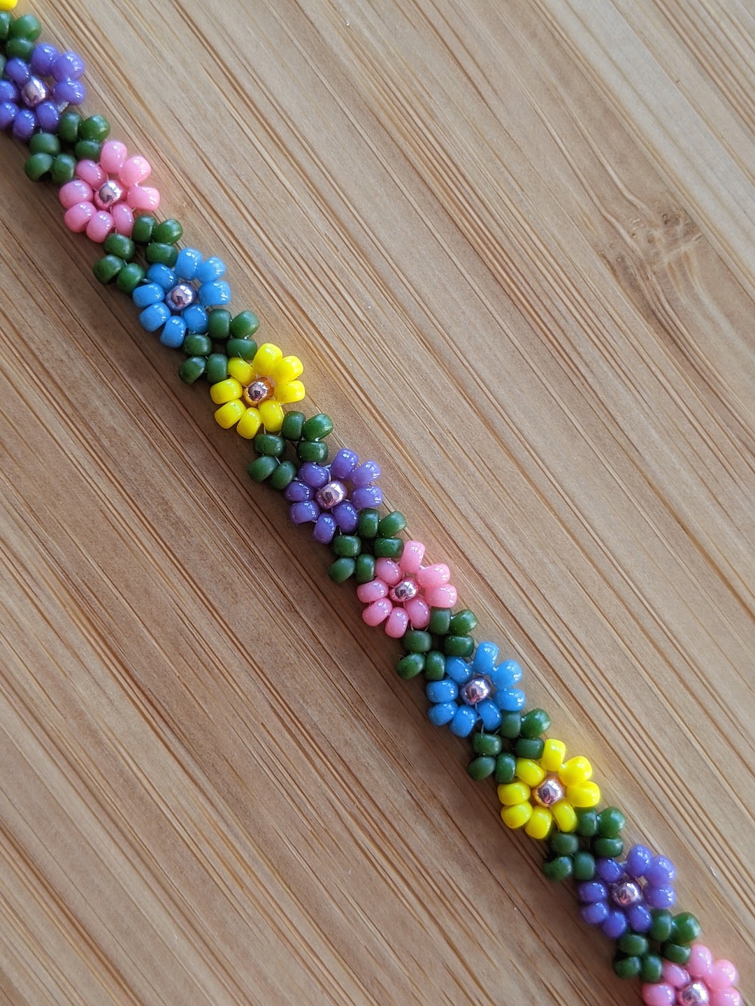 Multicolor Flower Bracelet/flower Bracelet/hippie Bracelet/floral ...