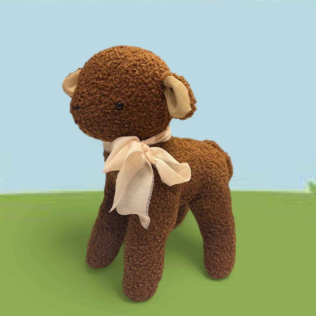 Handmade Victorian Inspired Lamb Sheep Stuffed Animal Approx 13” Tall ...