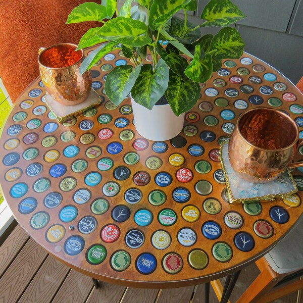 Bottle Cap Table - Etsy