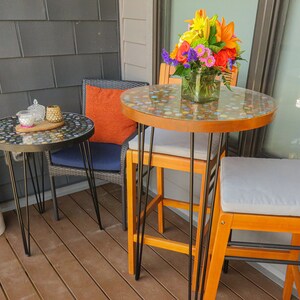 Round Bottle Cap Table, Solid Wood, End Table, Side Table, Bar Table - Etsy