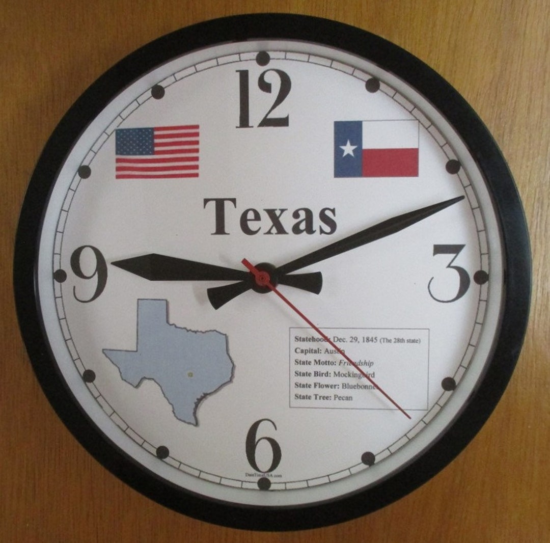 TEXAS Wall Clock 8.75 2024'25 mar.'24-feb.'25 American States Wall ...