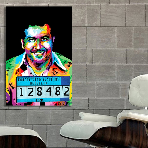 Pablo Escobar Narco Gangster Mob Mafia Art Poster and Canvas - Etsy