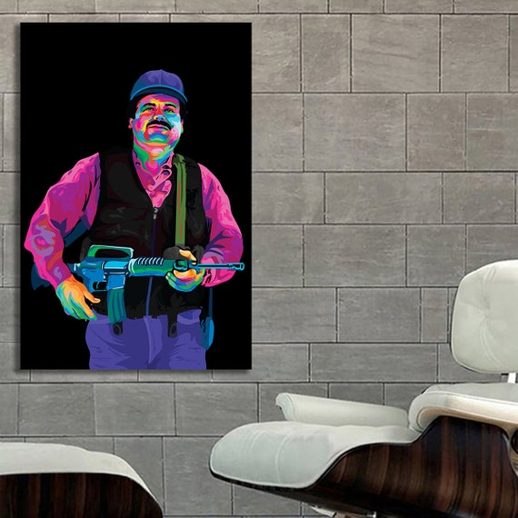 El Chapo Narco Gangster Mob Mafia Art Poster and Canvas 04gang | Etsy