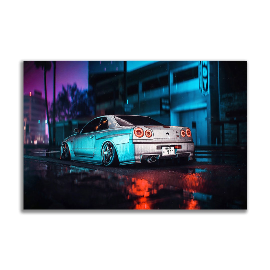 Car Automobile Art Nissan Skyline GTR Poster and Canvas 12nis - Etsy