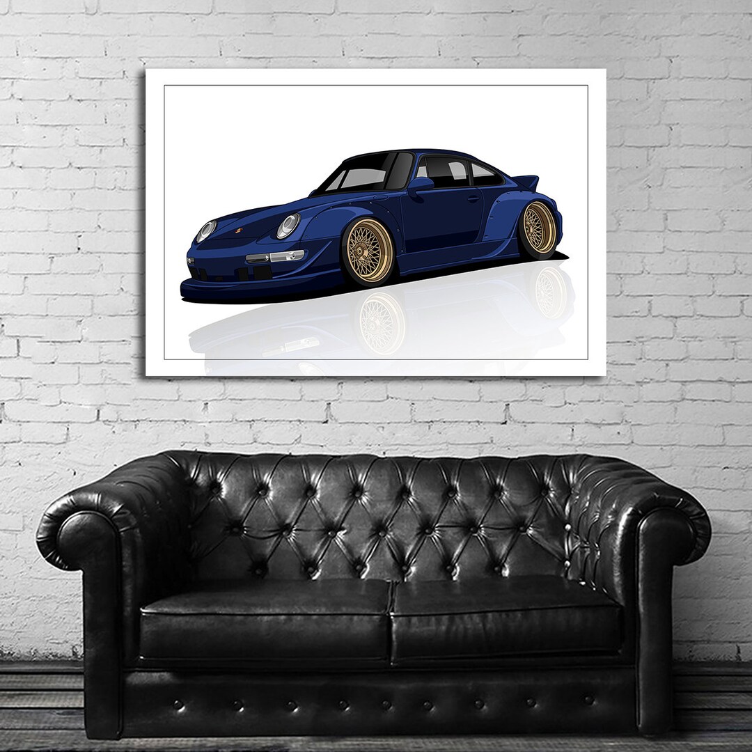 Car Automobile Art Porsche Evolution Poster and Canvas 02pors - Etsy