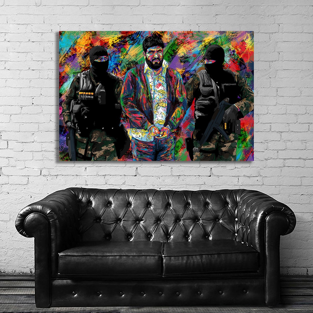 El Mochomo Alfredo Beltrán Leyva Narco Gangster Mob Mafia Art Poster ...