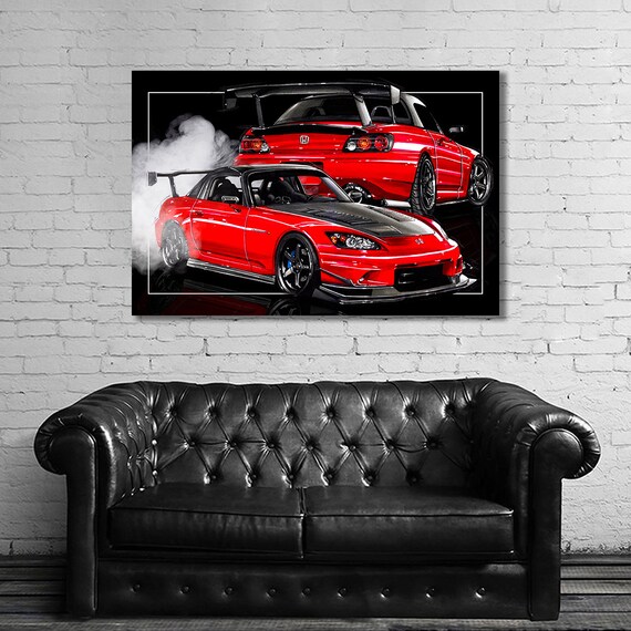 Car Automobile Art Honda S2000 Poster and Canvas 04honda - Etsy