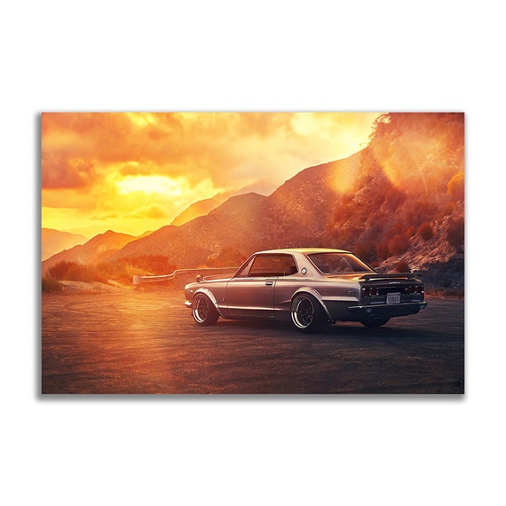 Car Automobile Art Nissan Skyline GTR Poster and Canvas 10nis - Etsy
