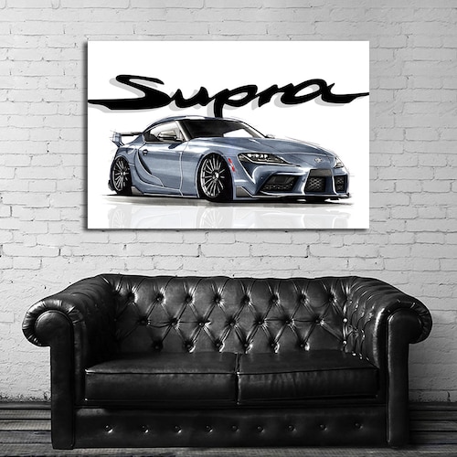 Toyota Supra Generations Inspired Car Poster Print Wall Art of - Etsy ...