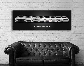 Chevy Camaro Generations 1967-present Inspired Car Poster Print Wall ...