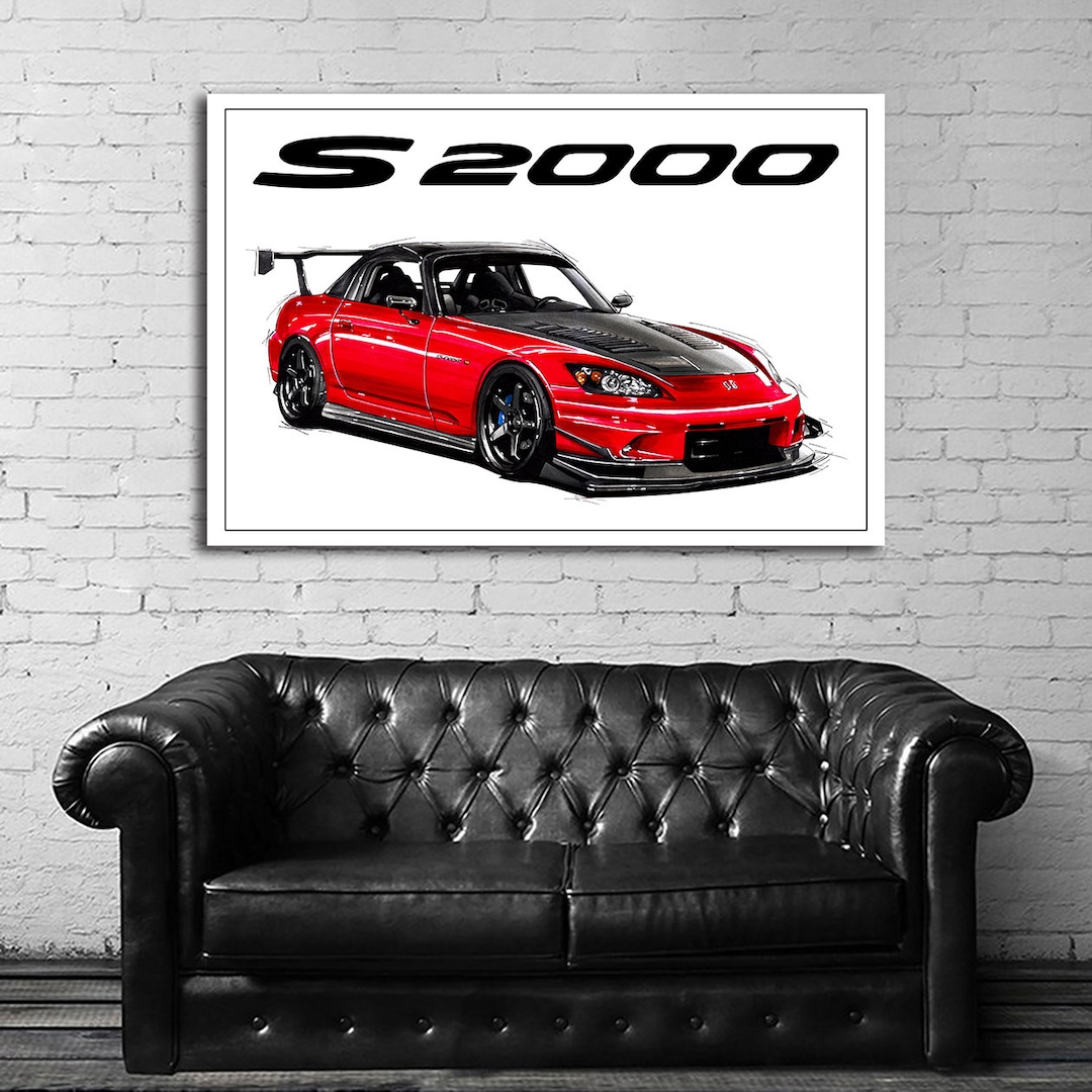 Car Automobile Art Honda S2000 Poster and Canvas 01honda - Etsy
