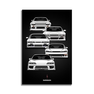 Car Automobile Art Nissan 240sx Silvia Poster and Canvas 26nis - Etsy