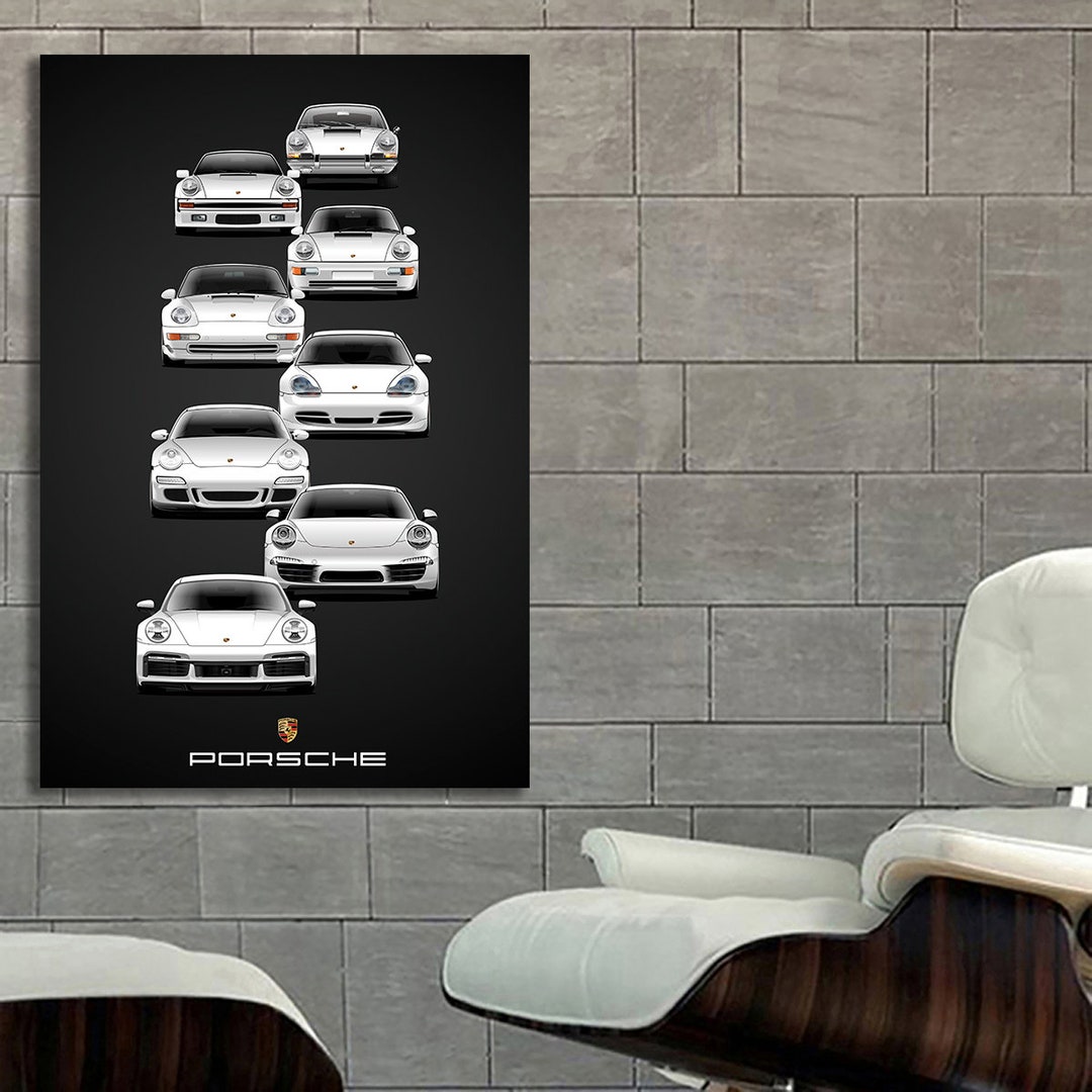 Car Automobile Art Porsche Evolution Poster and Canvas 07pors - Etsy