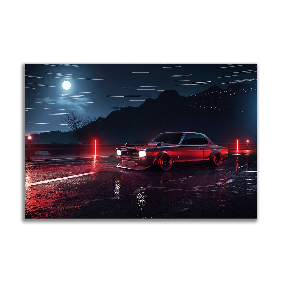 Car Automobile Art Nissan Skyline GTR Poster and Canvas 16nis - Etsy