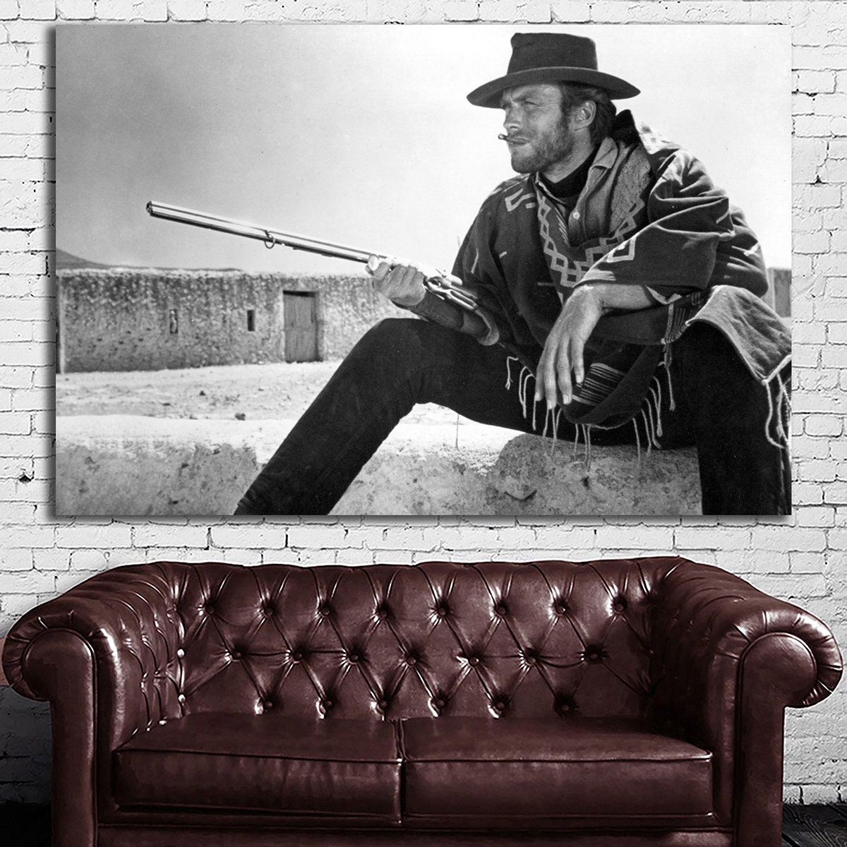 Movie Country Western Cowboys Art Poster and Canvas - Etsy