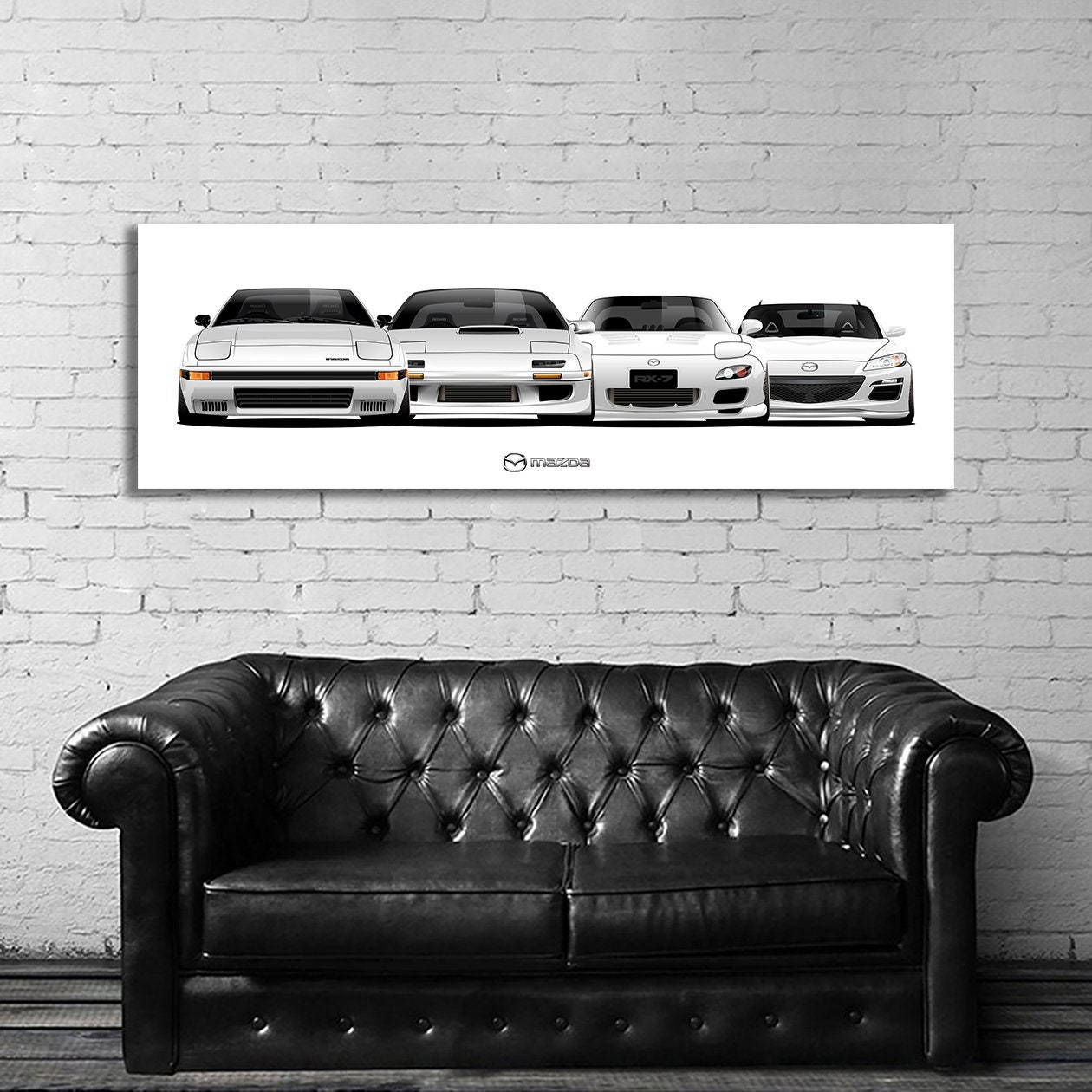Car Automobile Art Mazda RX7 Poster and Canvas 801mazda - Etsy