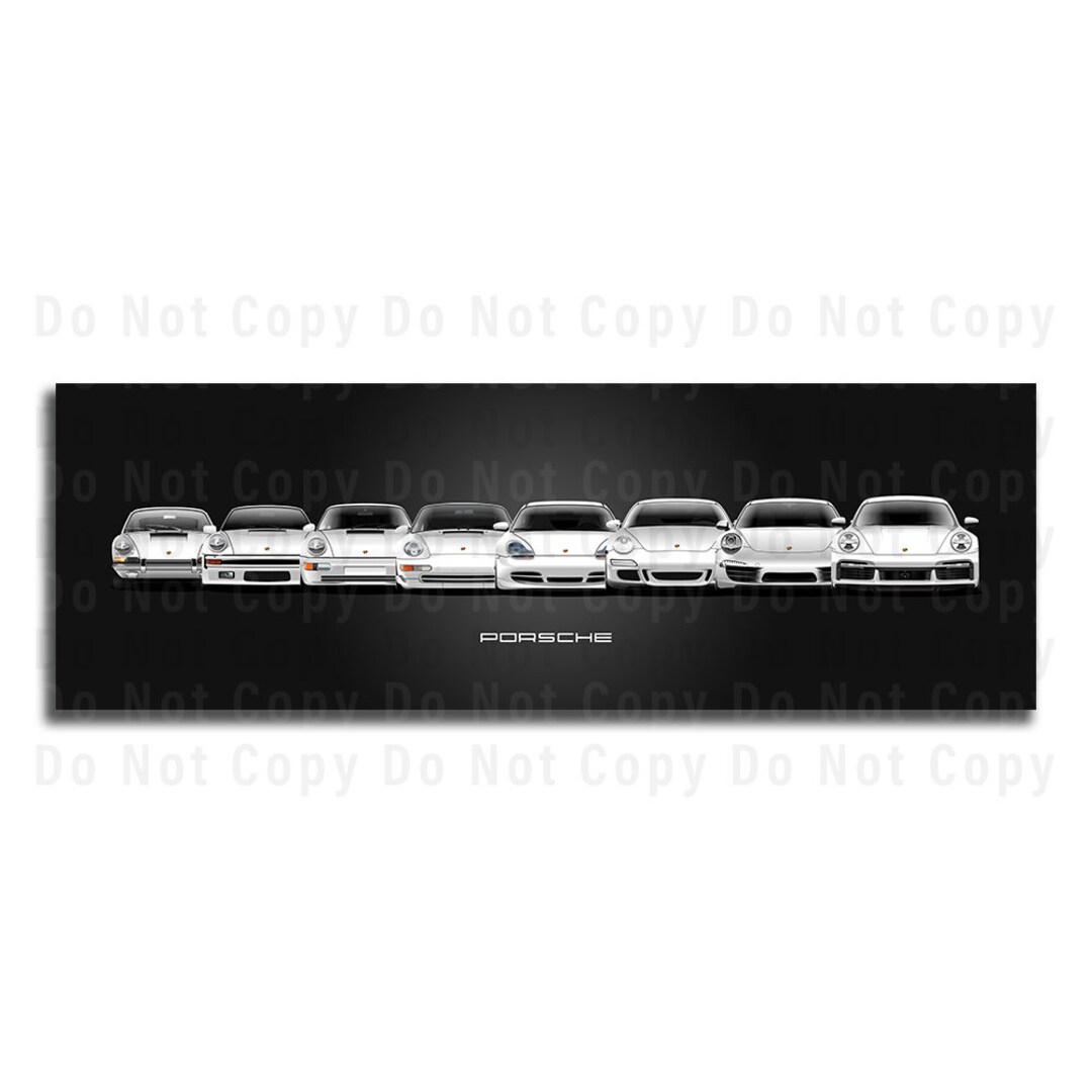 Car Automobile Art Porsche Evolution Poster and Canvas 801pors - Etsy