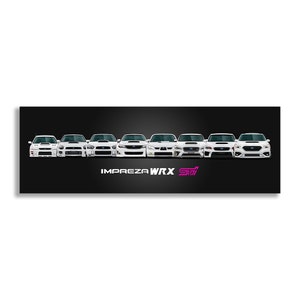 Car Automobile Art Subaru WRX Sti Evolution Poster and Canvas - Etsy