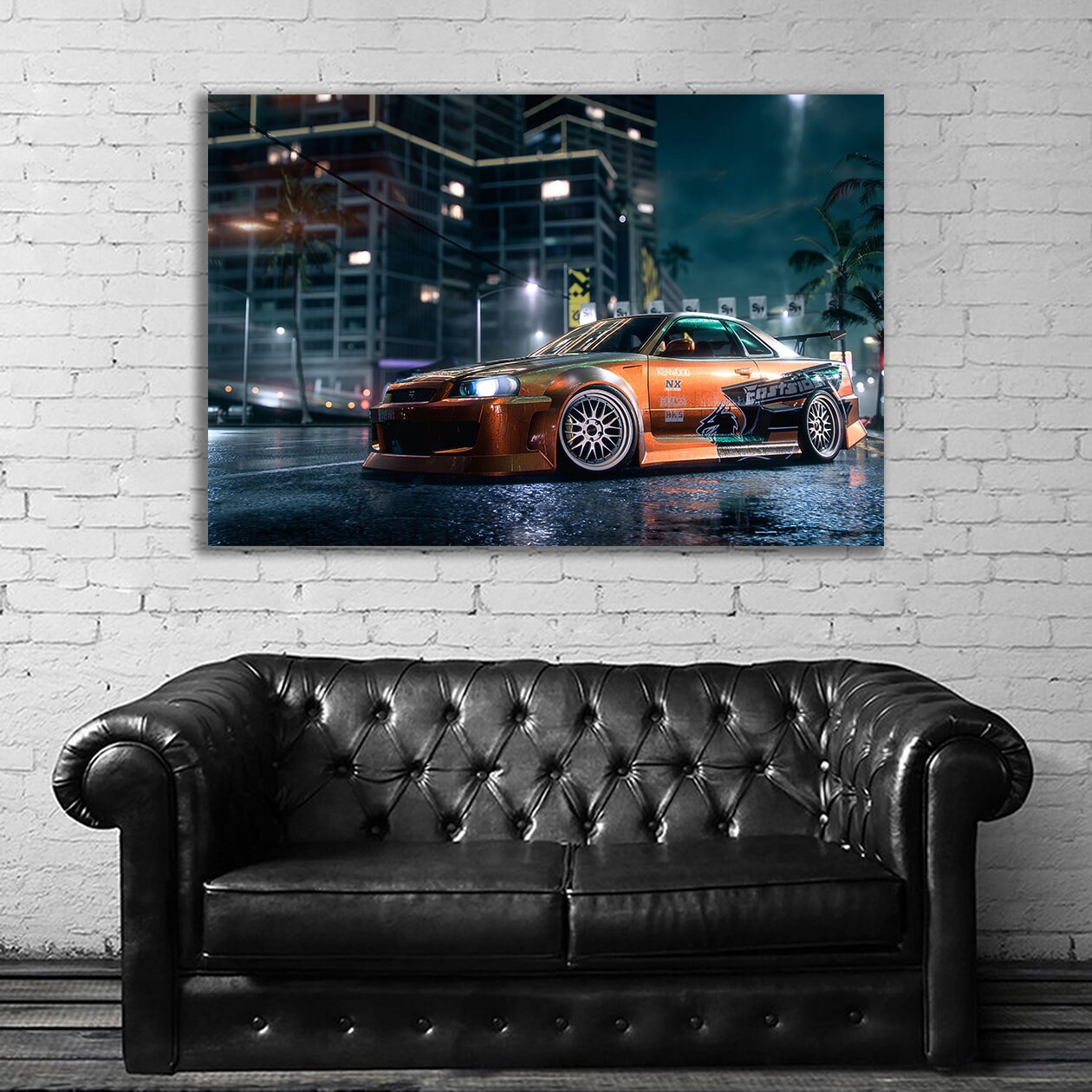 Car Automobile Art Nissan Skyline GTR Poster and Canvas 14nis - Etsy