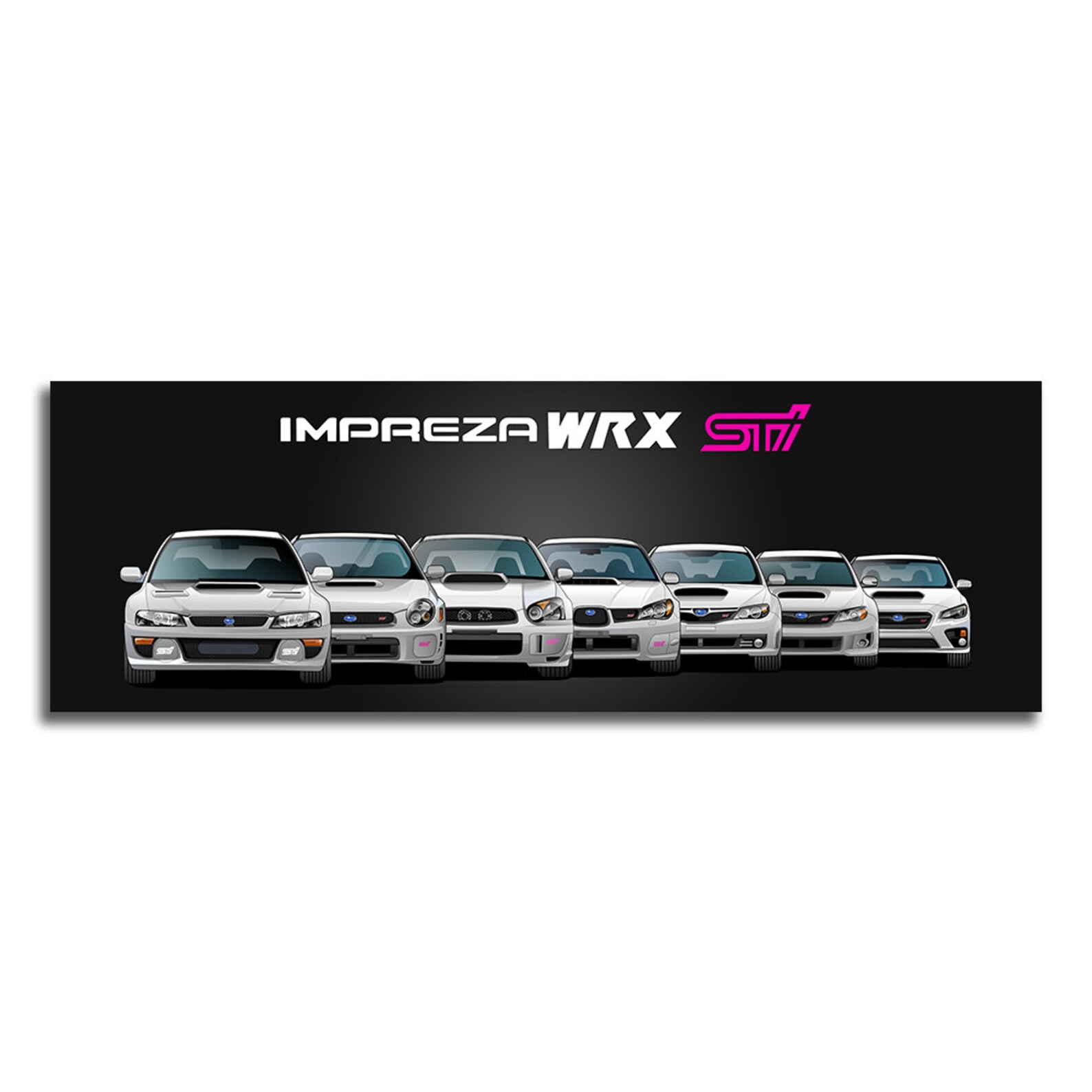 Car Automobile Art Subaru WRX Sti Evolution Poster and Canvas | Etsy